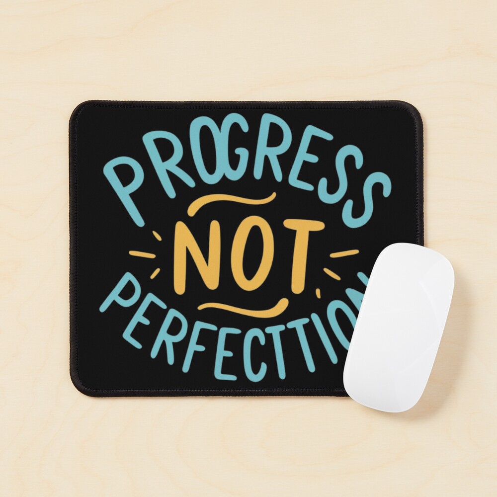 "Progress not perfection - Inspirational quotes " Sticker for Sale by ...