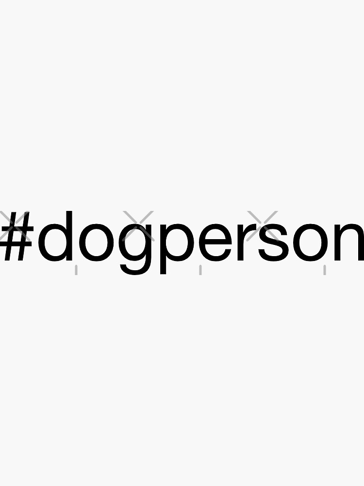 "Dog person" Sticker for Sale by pangolily | Redbubble