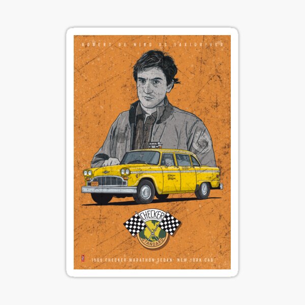 "Taxi Driver" Sticker by Fraet | Redbubble