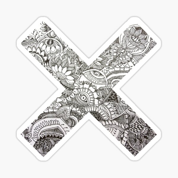 "X" Sticker by BenDeano | Redbubble