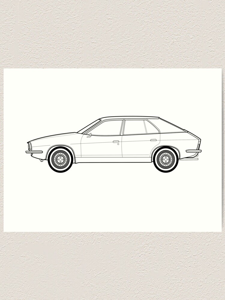 "Austin Princess Outline Drawing" Art Print for Sale by RJWautographics ...