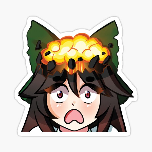"Okuu Utsuho Reuji Head Boom Explosion" Sticker for Sale by colorful ...