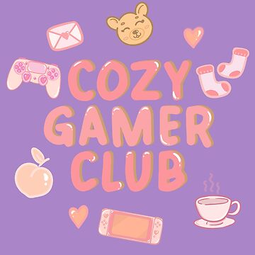 "Cozy Gamer Club" Sticker for Sale by MissAthenaxIvy | Redbubble