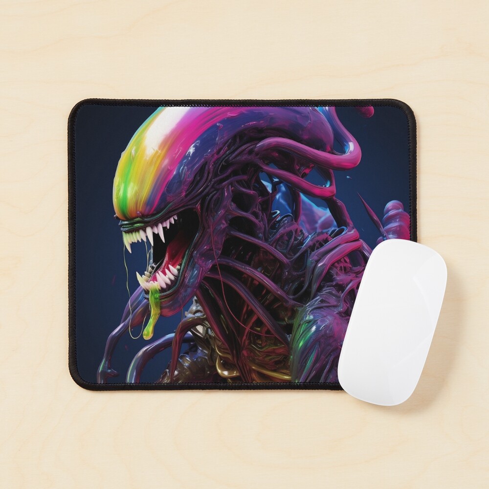 "Rainbow Alien Xenomorph" Sticker for Sale by FarOutTees | Redbubble