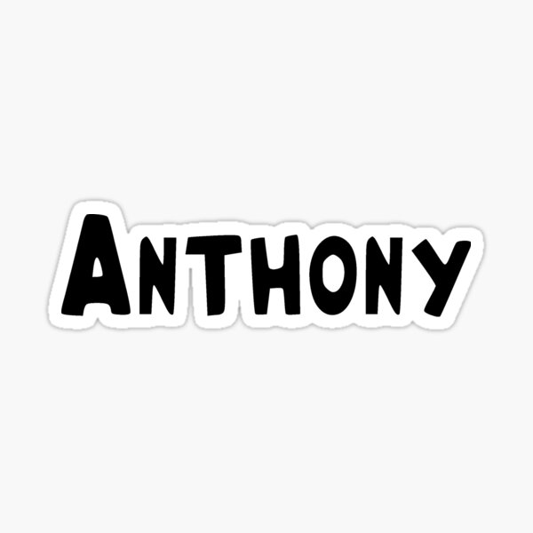 "Anthony" Sticker by Shalomjoy | Redbubble