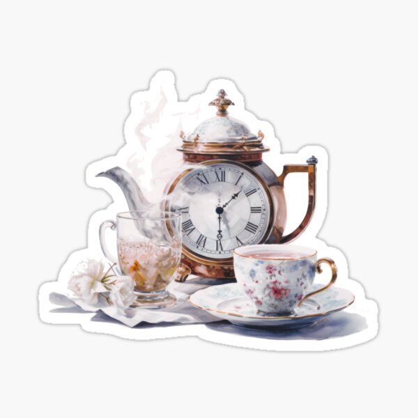 "Tea Time" Sticker for Sale by Extraordinarym | Redbubble