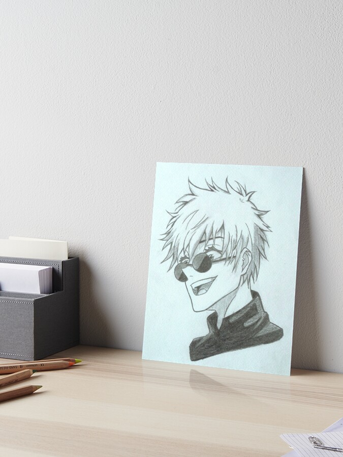 "Gojo senpai" Art Board Print for Sale by Digitallab | Redbubble