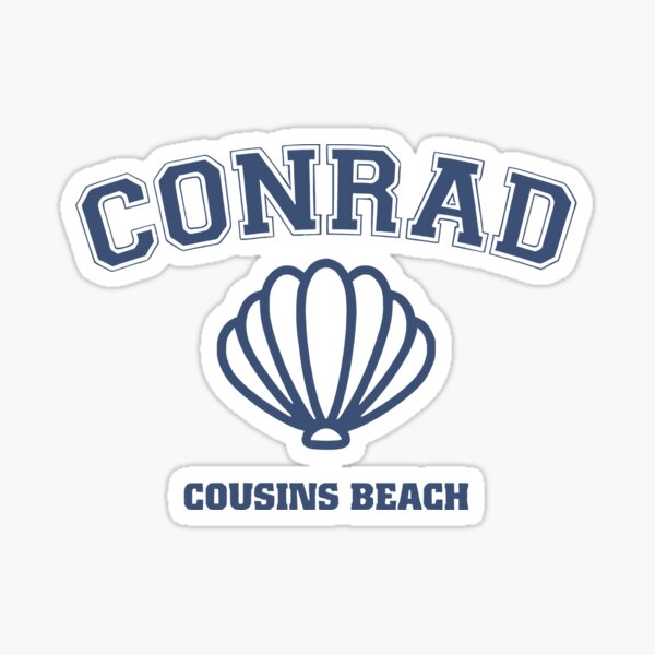 "Team Conrad Cousins Beach Summer I Turned Pretty" Sticker for Sale by ...