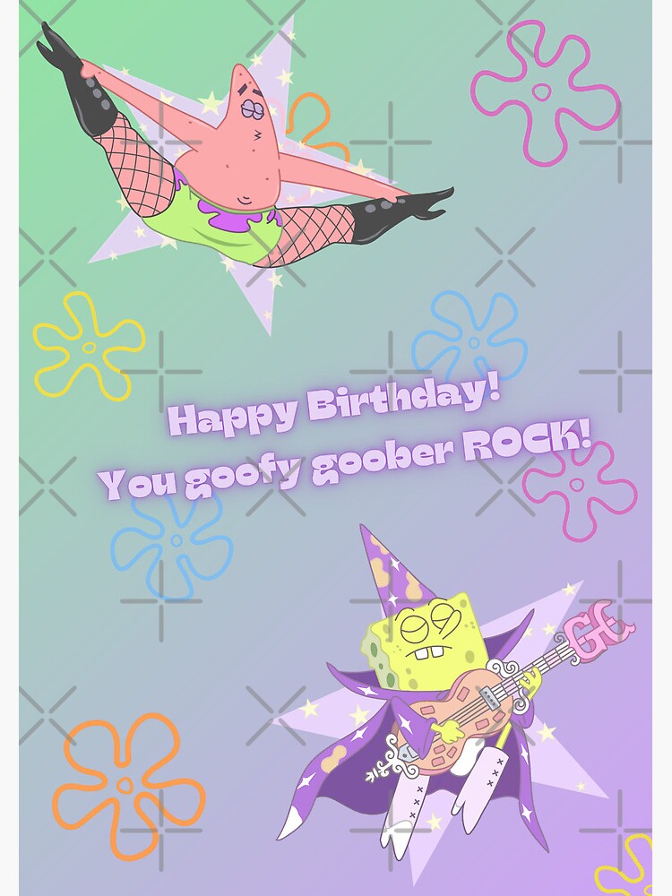 Spongebob And Patrick Goofy Goober
