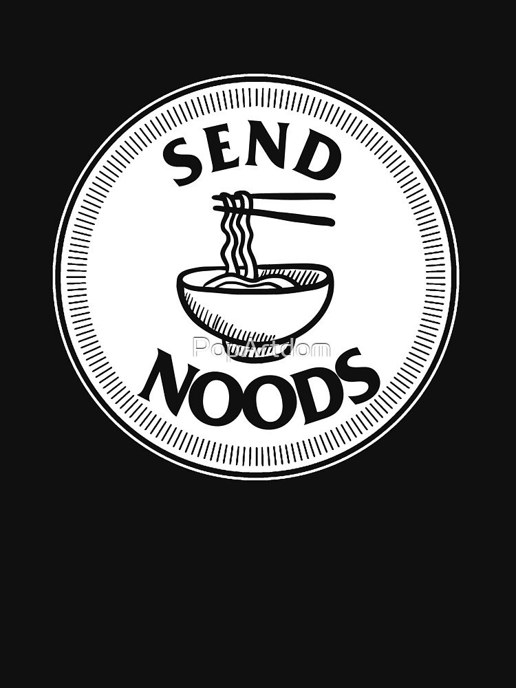 "Funny Send Noods - Funny nudes/noodle Parody Vintage" T-shirt by ...