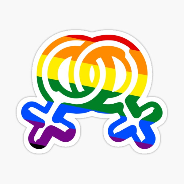 Lgbt Lesbian Pride Sticker For Sale By Thestash Redbubble