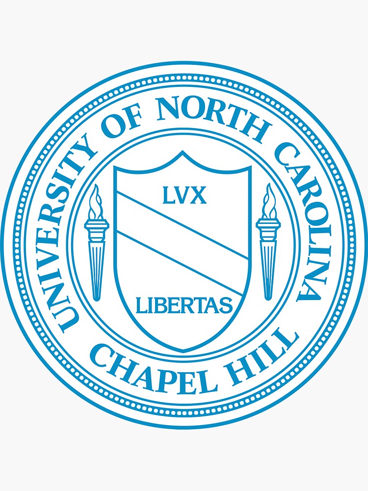 "university of north carolina at chapel hill" Sticker for Sale by Emma ...