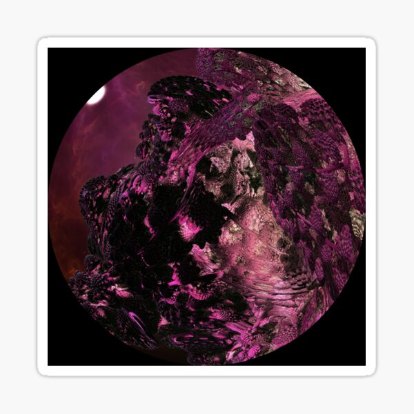 "Alien Goop Inspection 4 Fun Fractals ChromaDepth 3D" Sticker for Sale ...