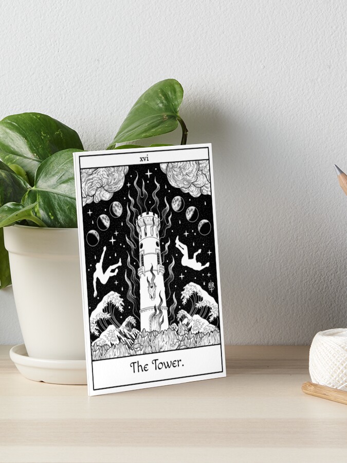 "The Tower Tarot Card" Art Board Print for Sale by benjaminrose | Redbubble
