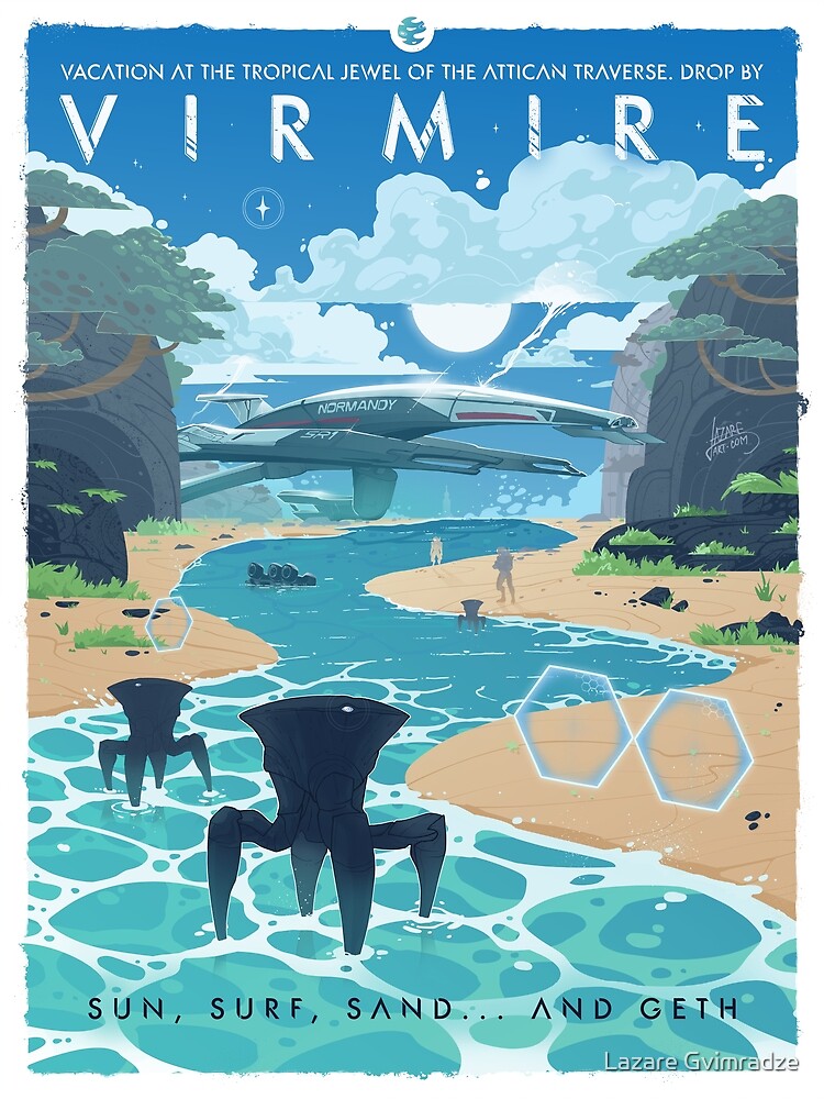 "Destinations: Virmire" Poster for Sale by Lazare Gvimradze | Redbubble