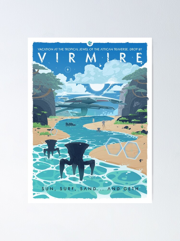 "Destinations: Virmire" Poster for Sale by Lazare Gvimradze | Redbubble