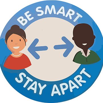 "Be Smart Stay Smart" Sticker for Sale by diasaid | Redbubble