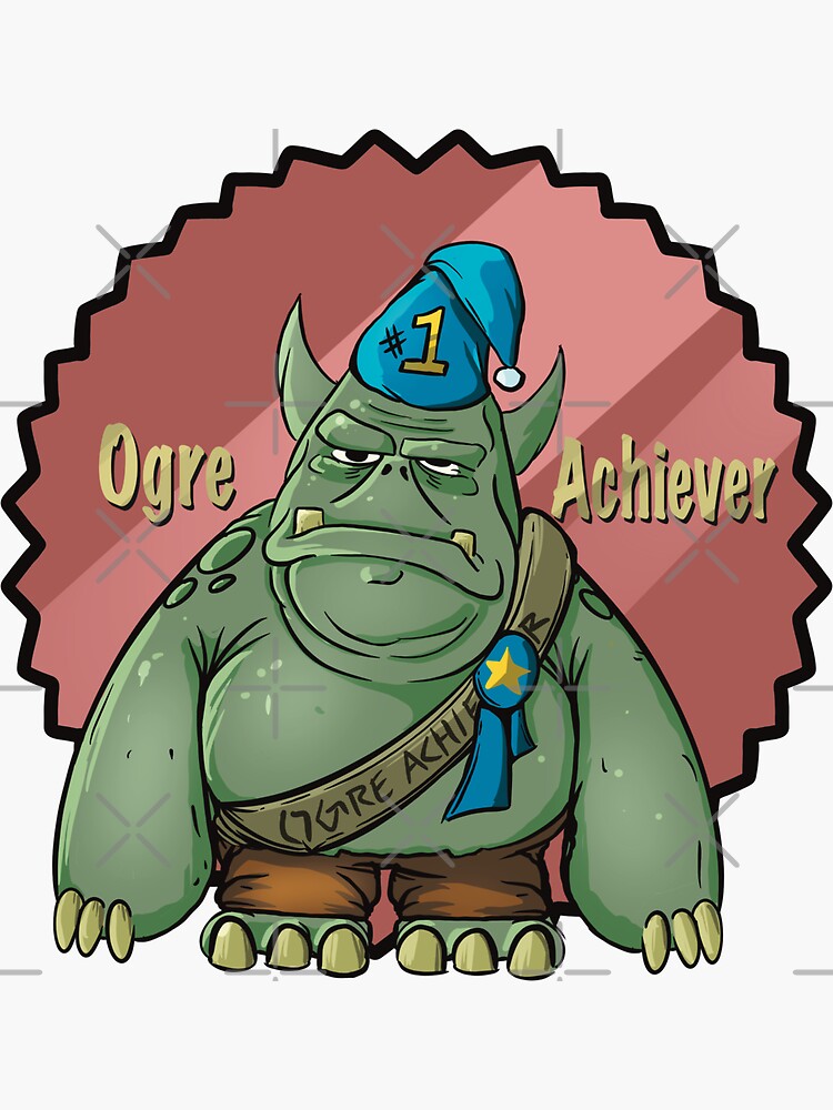 "Over Achiever Sticker - Gift for Graduate" Sticker for Sale by Jordan ...