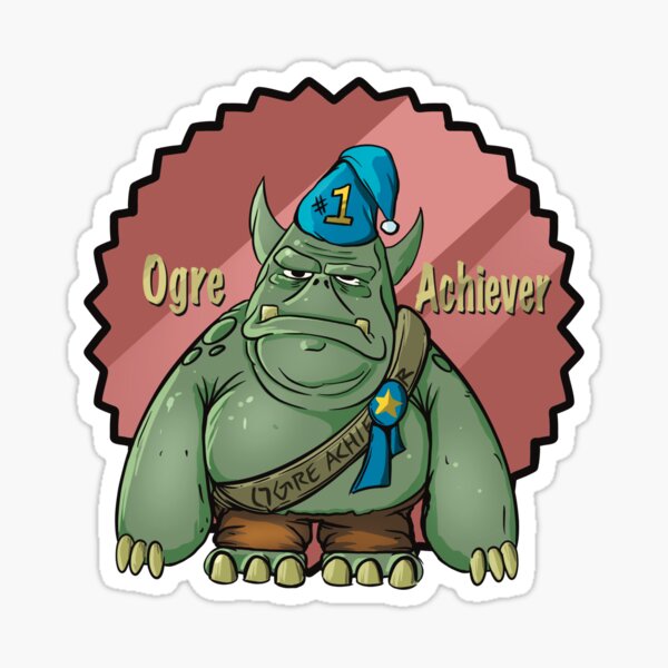 "Over Achiever Sticker - Gift for Graduate" Sticker for Sale by Jordan ...