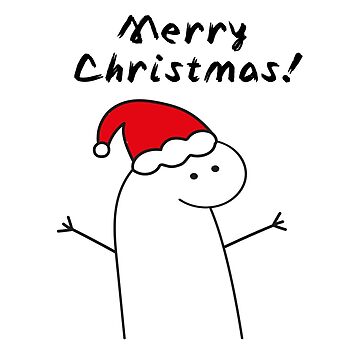 "Merry Christmas Flork meme Happy Reaction " Art Print for Sale by ...