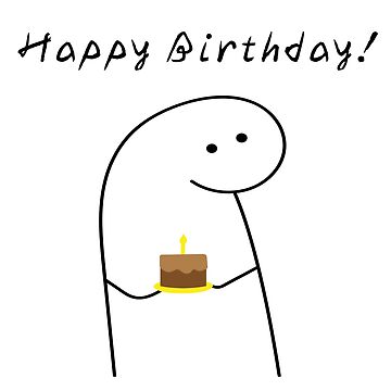 "Happy Birthday Flork Meme Reaction " Sticker for Sale by ShopKate ...