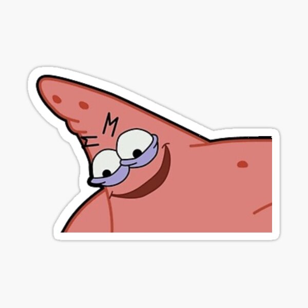 Evil Patrick Stickers | Redbubble