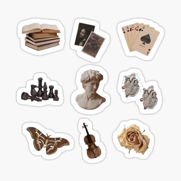 "For all the “Dark Academia” lovers" Sticker for Sale by utopianmyricae ...