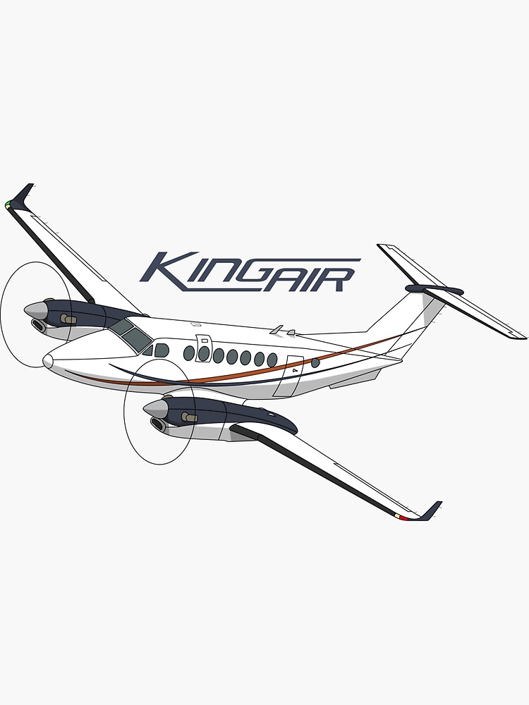 "King Air 350" Sticker for Sale by the-1983 | Redbubble