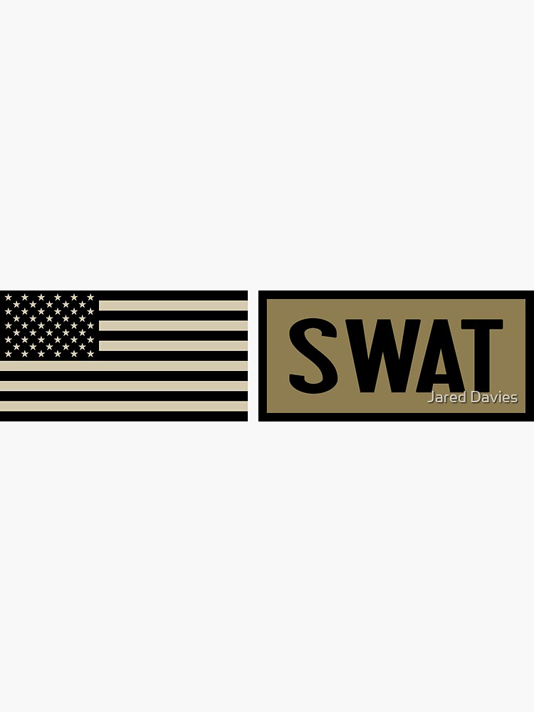 "SWAT: Tactical Flag" Sticker by MilitaryCandA | Redbubble