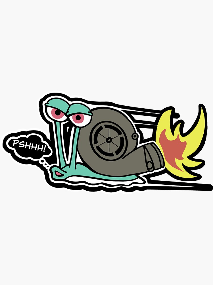 "Turbo Gary The Snail" Sticker for Sale by HotModStore | Redbubble