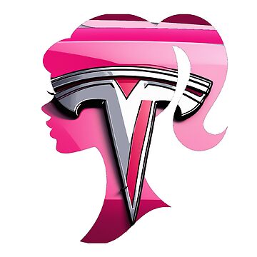"Tesla Barbie" Sticker for Sale by RosemapDesigns | Redbubble