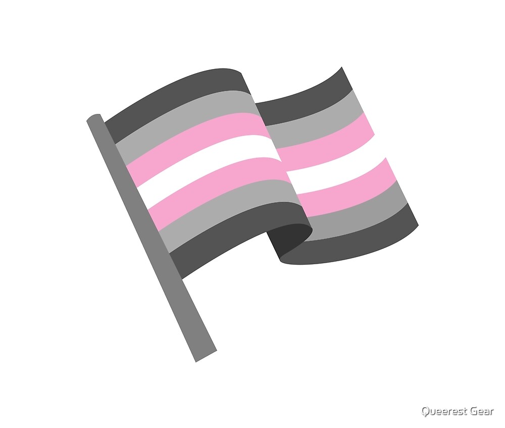 "Demigirl Pride Waving Flag" by Queerest Gear | Redbubble