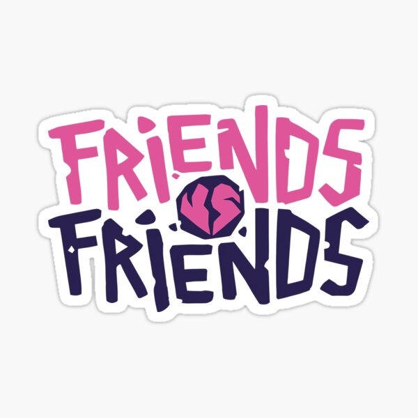 "Friends Vs Friends Logo" Sticker for Sale by MrYanYan | Redbubble
