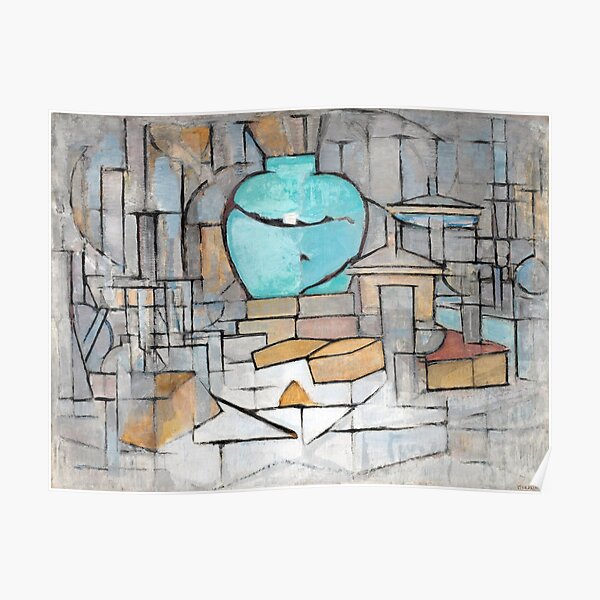 "Piet Mondrian Still Life with Gingerpot II" Poster for Sale by ...