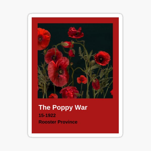 "Poppy War Paint Swatch" Sticker for Sale by Amy-ARMY | Redbubble