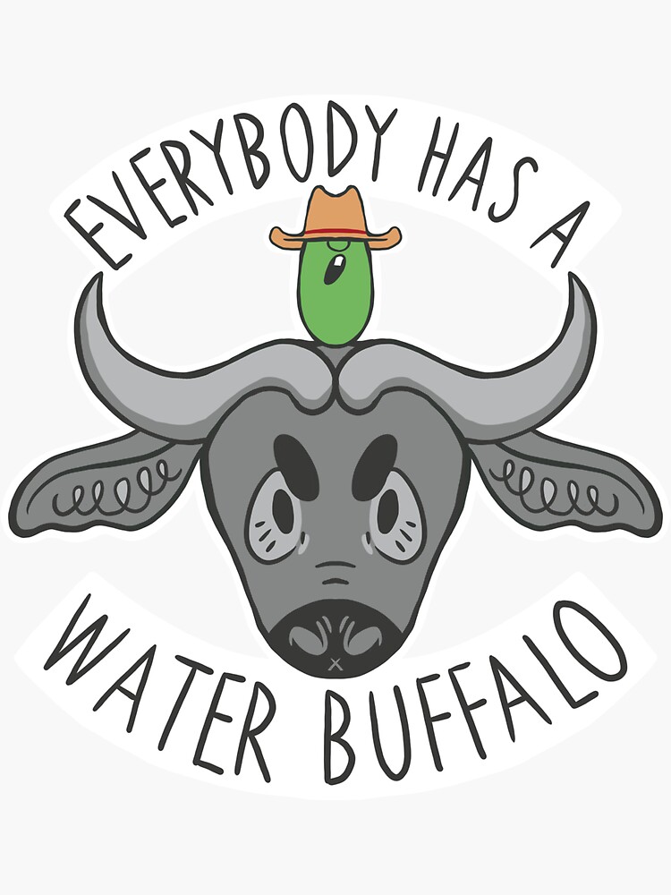 "Veggietales Water Buffalo" Sticker for Sale by SaltInMyEye | Redbubble