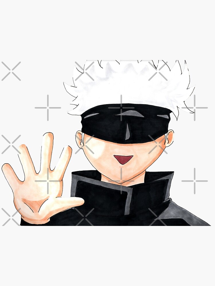 "Gojo Being Silly" Sticker for Sale by Ryzan35 | Redbubble