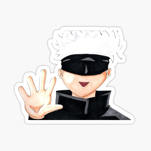 "Gojo Being Silly" Sticker for Sale by Ryzan35 | Redbubble