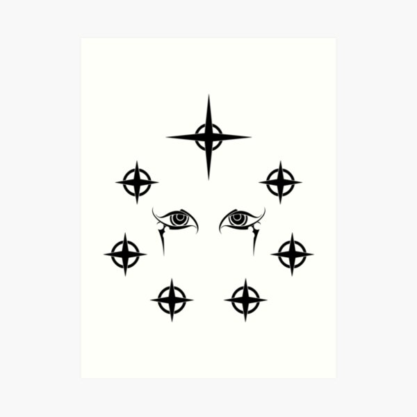 "Selune Symbol Black" Art Print for Sale by laaayel | Redbubble