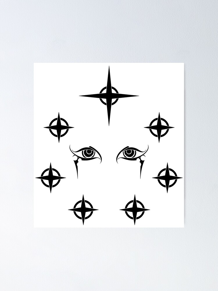 Poster for Sale mit "Selune-Symbol Schwarz" von laaayel | Redbubble