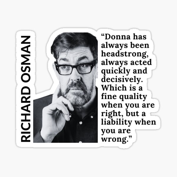 "Richard Osman" Sticker for Sale by Beyond-The-Veil | Redbubble