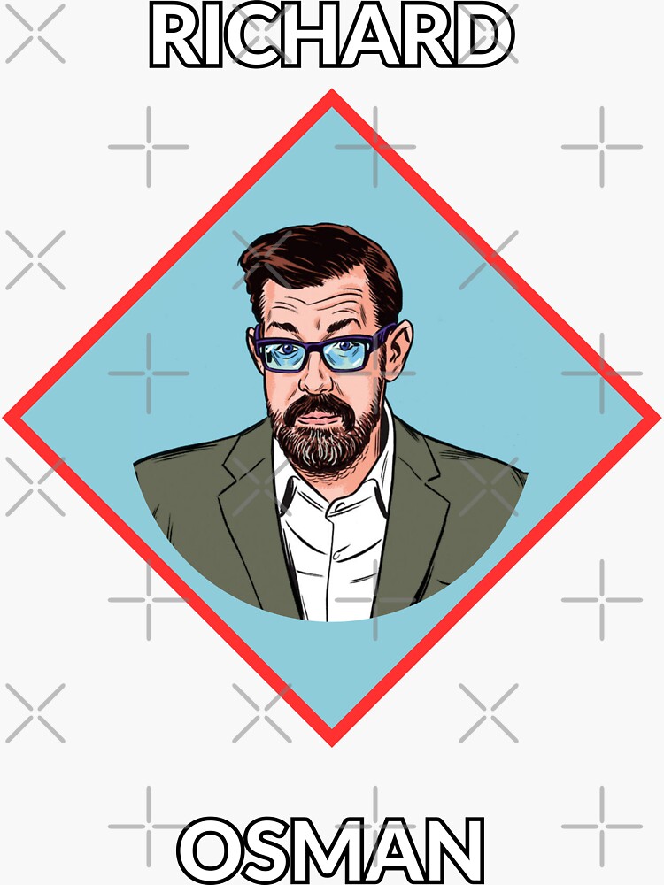 "Richard Osman" Sticker for Sale by Beyond-The-Veil | Redbubble
