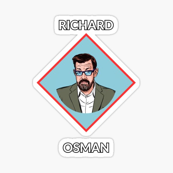 "Richard Osman" Sticker for Sale by Beyond-The-Veil | Redbubble