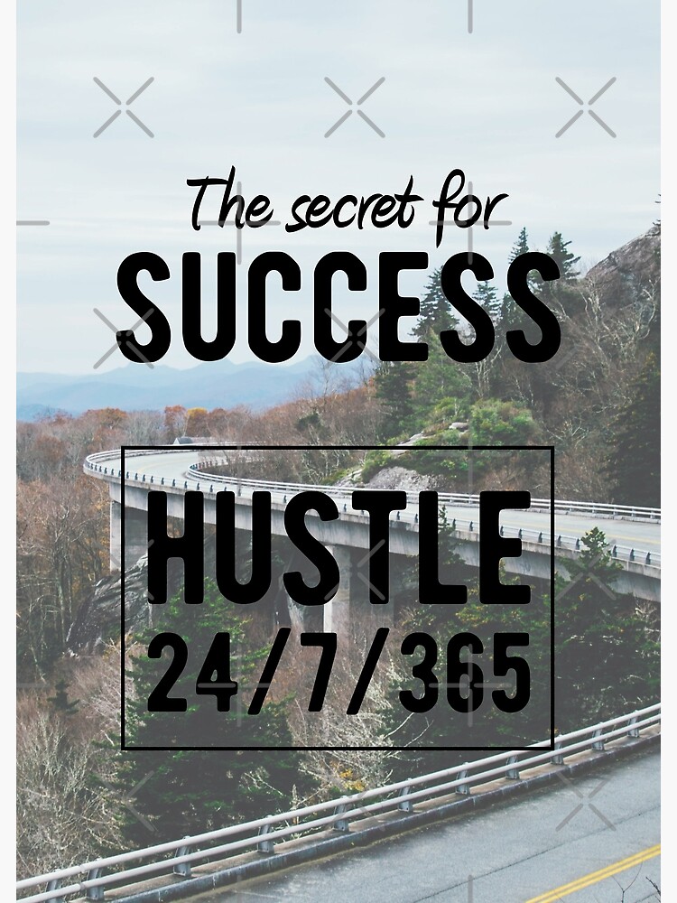"Motivational - Hustle 24/7" Poster by MotivationFlow | Redbubble