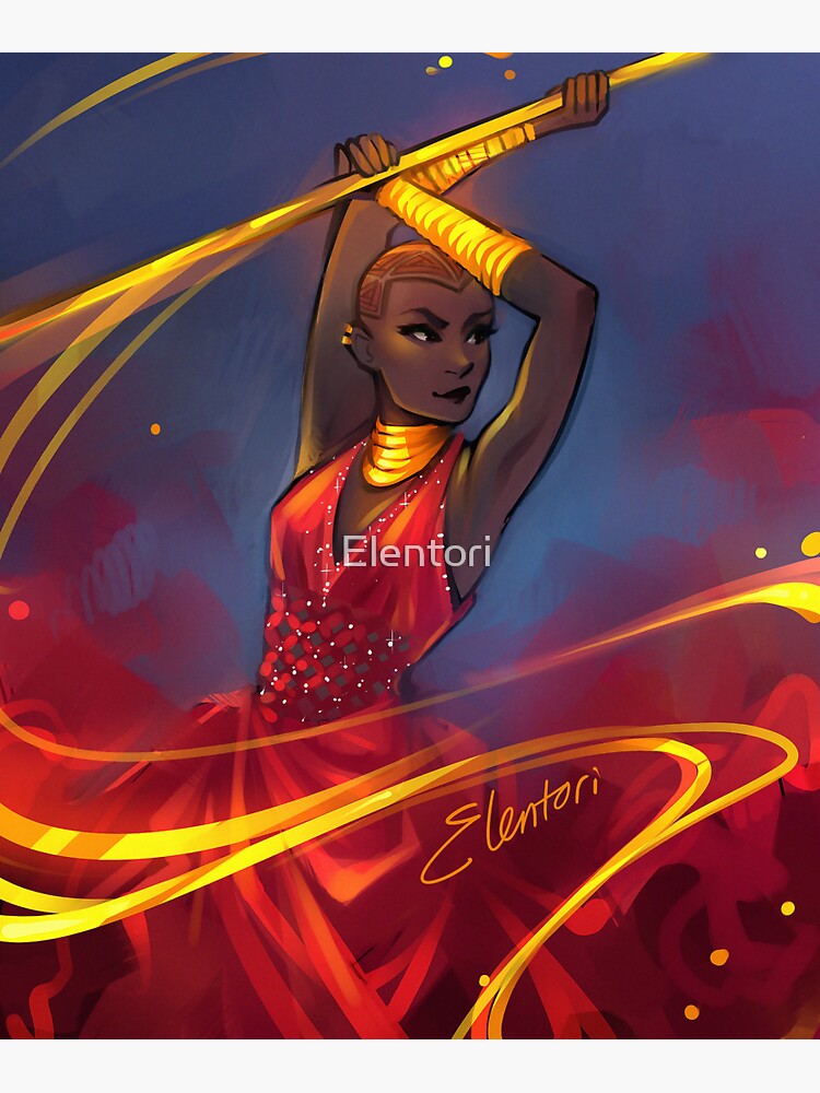 "Okoye" Sticker for Sale by Elentori | Redbubble