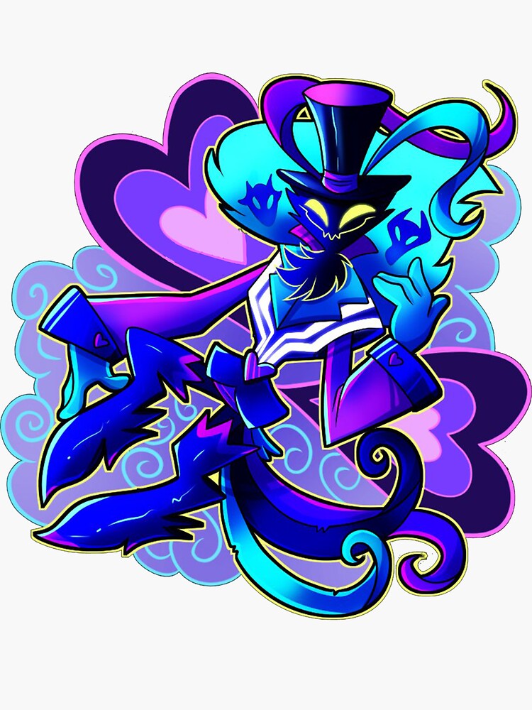 "Helluva Boss Asmodeus" Sticker for Sale by DorthaWelch | Redbubble