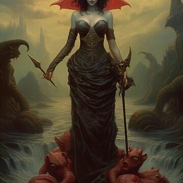 "Satan's daughter Lilith elegant lady creature art hybrid art ...
