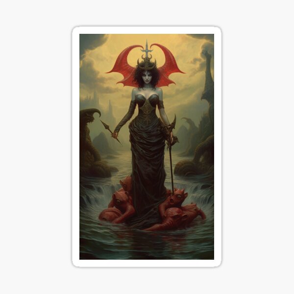 "Satan's daughter Lilith elegant lady creature art hybrid art ...