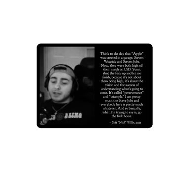 "softwilly quote " Sticker for Sale by PearlypinkXD | Redbubble