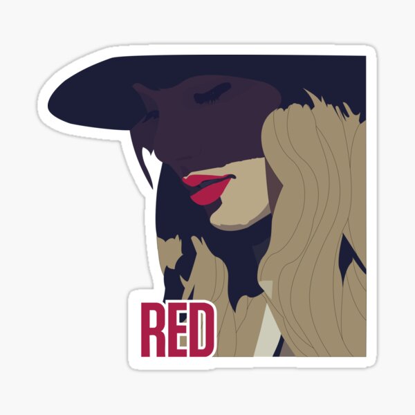 "Taylor Swift Red" Sticker for Sale by Taylor Swift Fan Art | Redbubble